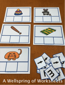 CVC Word Clip Cards - Consonant Vowel Consonant / Short Vowel Sound