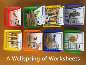 CVC Word Clip Cards - Consonant Vowel Consonant / Short Vowel Sound