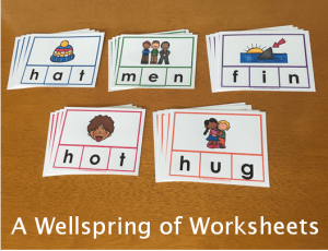 CVC Word Clip Cards - Consonant Vowel Consonant / Short Vowel Sound