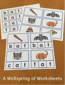 CVC Word Clip Cards - Consonant Vowel Consonant / Short Vowel Sound