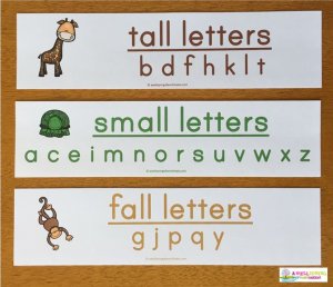 Small Tall Fall Letters Printable