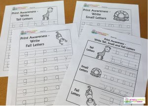 Tall Small Fall Letters Worksheet Free