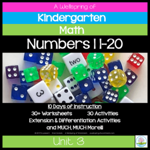 Kindergarten Math Curriculum | Numbers 0-5 | Unit 1 | A Wellspring of ...