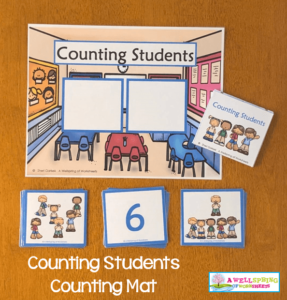 Counting Activities | Counting Mats | Sets 1-3 | A Wellspring of Worksheets