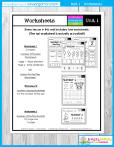 Kindergarten Math Curriculum | Numbers 0-5 | Unit 1 | A Wellspring of ...