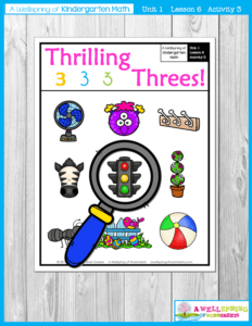 Kindergarten Math Curriculum | Numbers 0-5 | Unit 1 | A Wellspring of ...